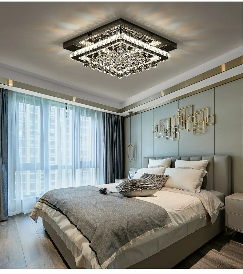 Badu Crystal Ceiling Lamp - Modern Minimalist Light Luxury