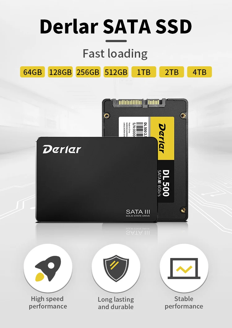 High Quality Ssds - Derlar 512GB to 4TB Internal Drives