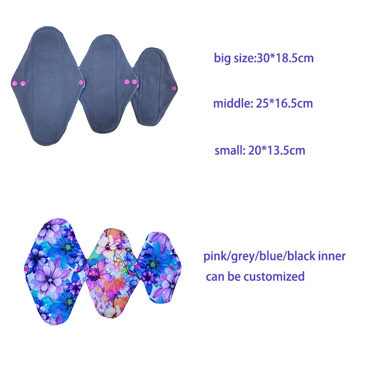 Reusable Pads Menstrual Sanitary,Cloth Pads Reusable Sanitary Napkin ...