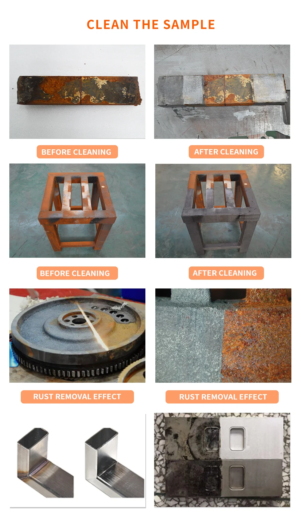 2024 Max 1500w Laser Rust Remover Laser Cleaner Removal Oil Paint Rust ...