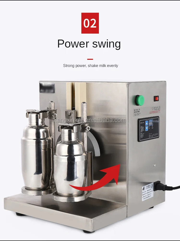 Top Supplier Double-Cup Milk Tea Shaker Bubble Tea Machine