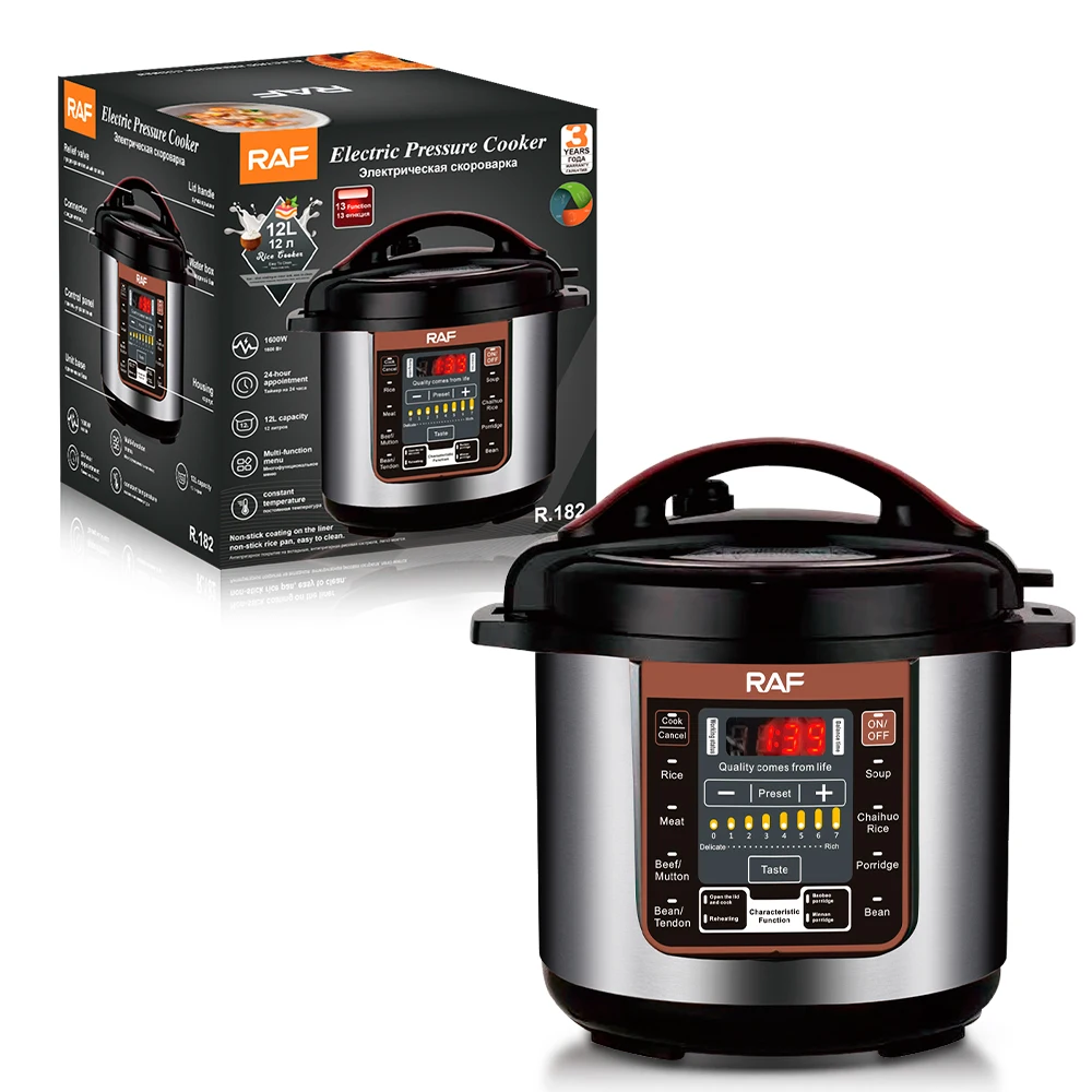 Raf Multi Programmable Digital Rice Cooker Stainless Steel 12l Aluminum ...