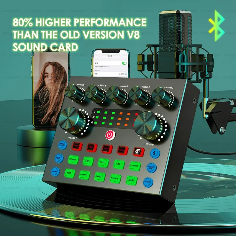 Factory Direct Sound Card V8 V8s Recording Studio Equipment Voice ...