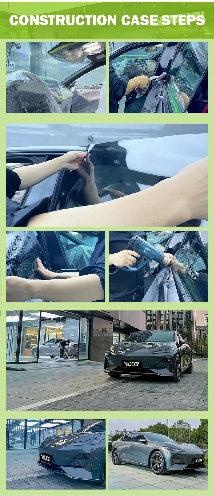 Heat Rejection Car Tinted Window Film Solar UV Rejection Heat Resistant ...