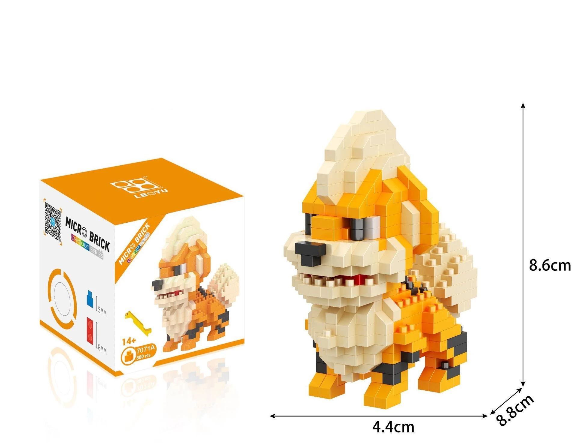 8072A 8093A 7064A Anime Character Model Building Block Sets