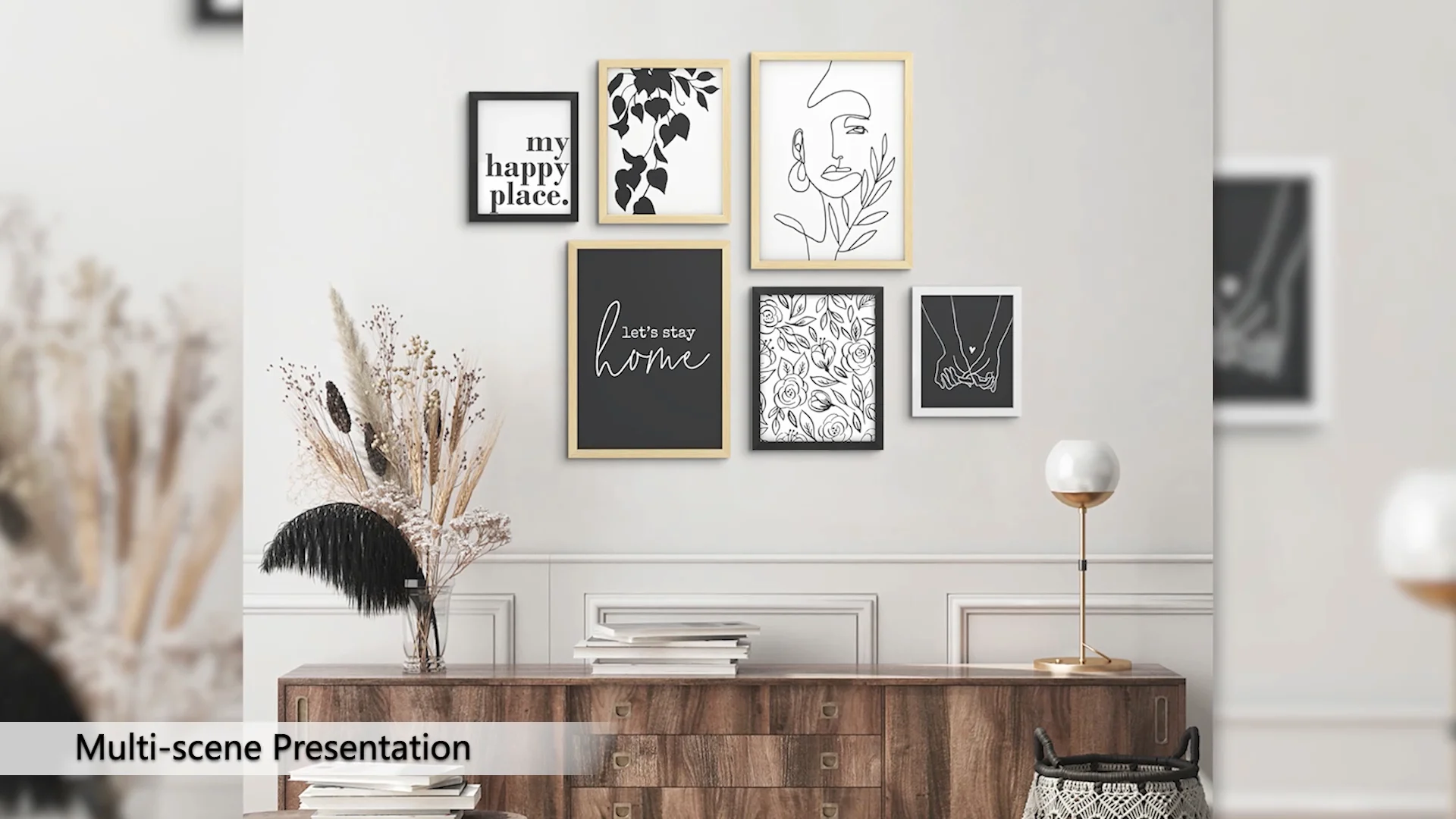 Eaglegifts Hotel Luxury Wall Art Frames Simple Design Minimalist ...