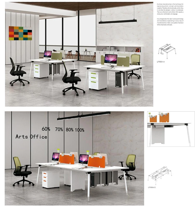 Modern Modular Standard Sizes Of Cubicles Office Workstation Cubicle 4 ...