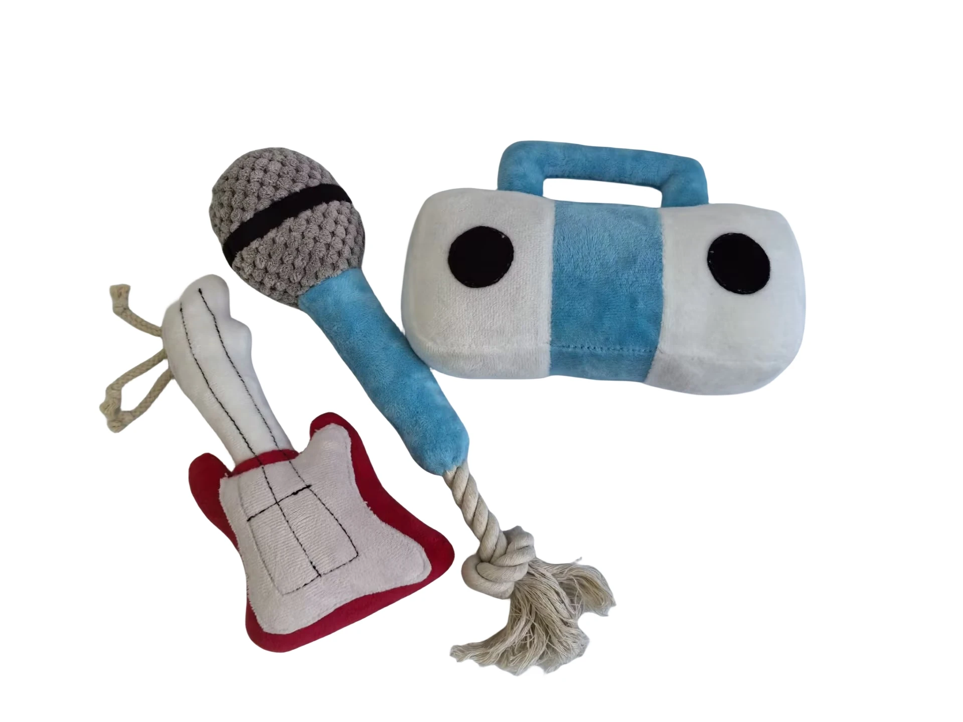 New Design Musical Instrument Pack Series Guitar Microphone Squeaky Dog ...