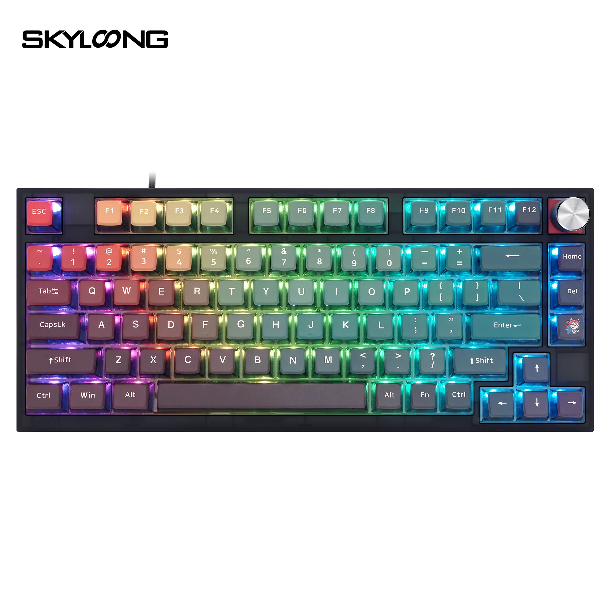 Skyloong Neon PBT Dye-Sublimation Keycaps for Mechanical Keyboards