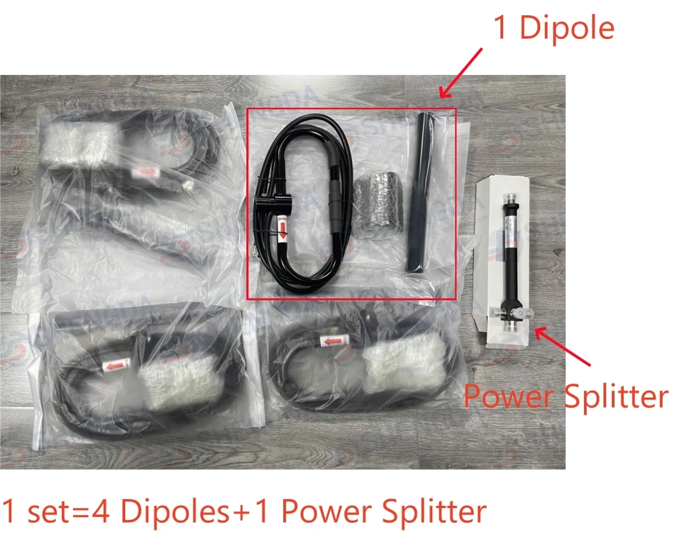 High Gain 10dBi Dipole Antenna UHF 400-470MHz 4 Stacks 4 Dipoles ...