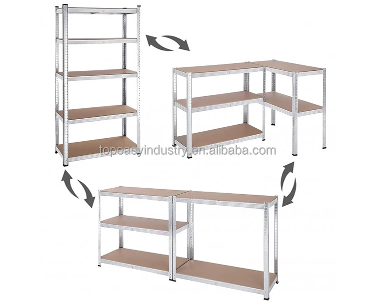 Light Duty Adjustable Storage Galvanized Angle Iron Shelves