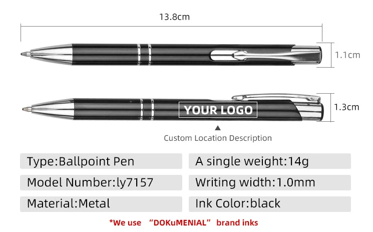 Personalized Logo Gel Ball Pen With Active Metal Stylus for School Work ...