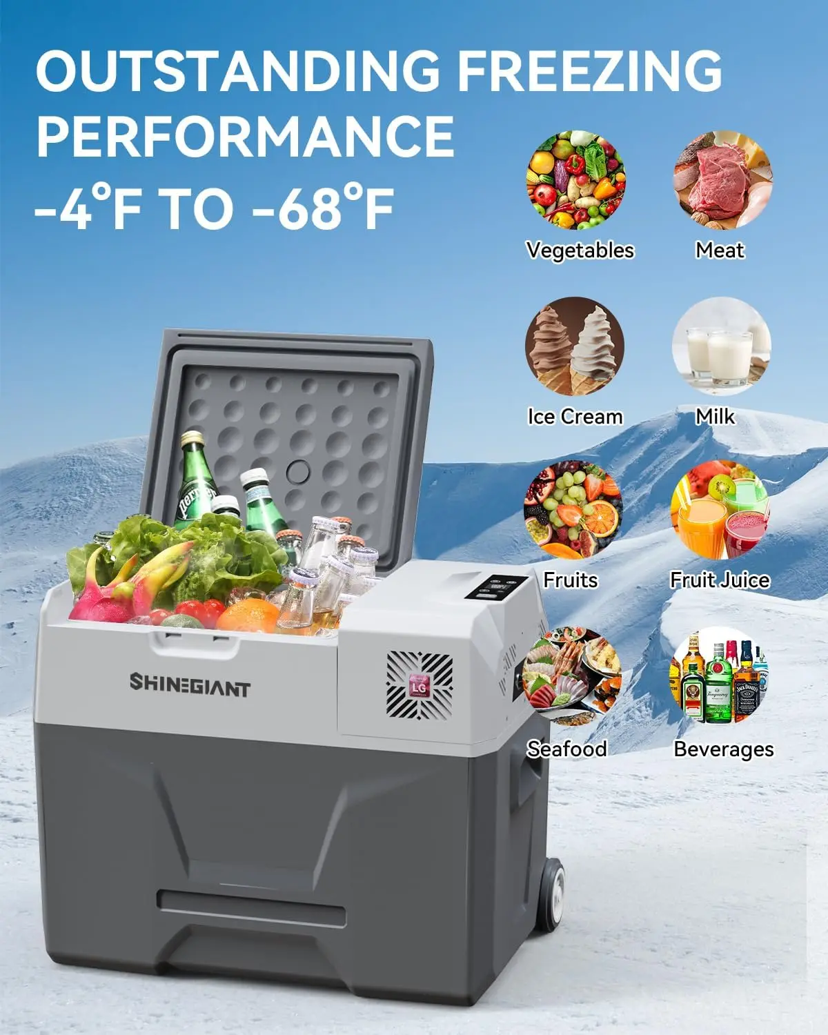 Wholesale High Quality 12v 50l Dc Car Mini Refrigerator Outdoor ...