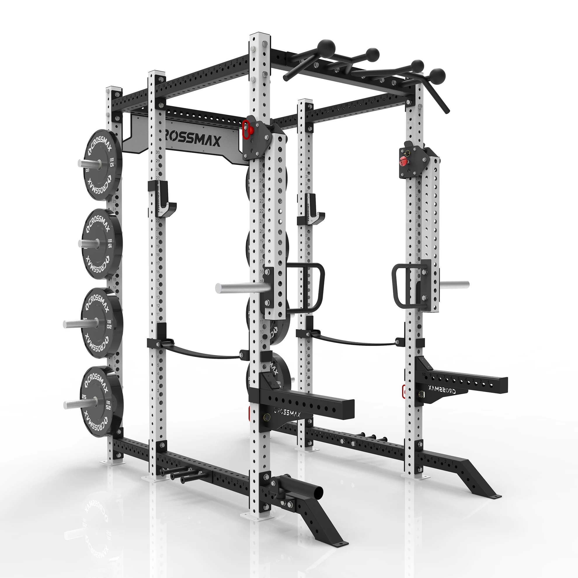 Crossamx Home Commercial Use Gym Fitness Power Rack Cage Squat Rack ...