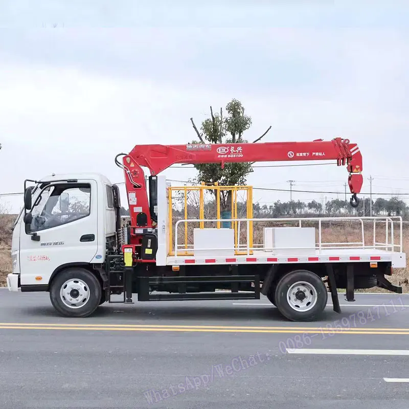 FOTON 4X2 Truck Mounted Crane - 2 Ton Hydraulic Boom Crane