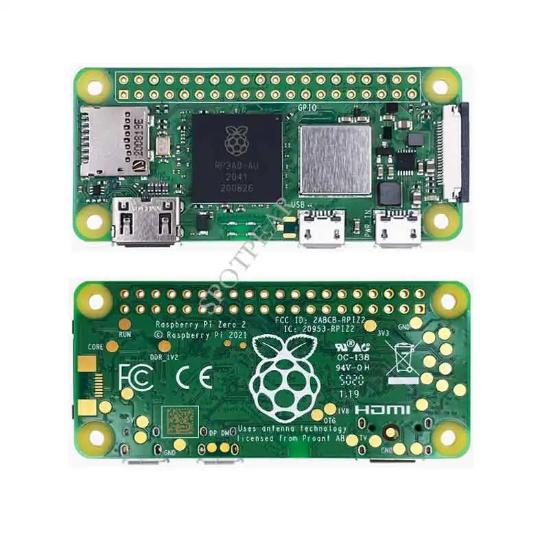 Raspberry Pi Zero 2 W Development Board Quad-core 64-bit ARM Cortex-A53 Processor System-in ...