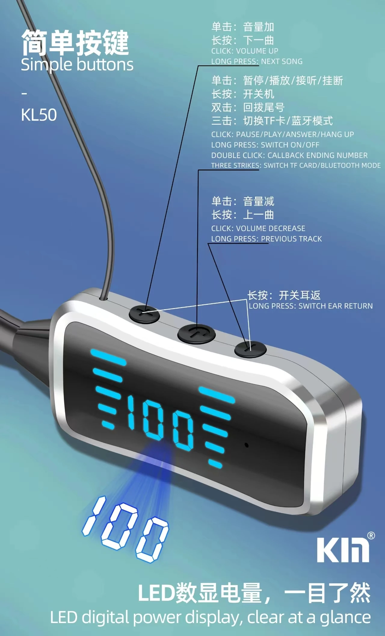 Alibaba.com: KIN China Factory New Bluetooth Headset with Wireless ...