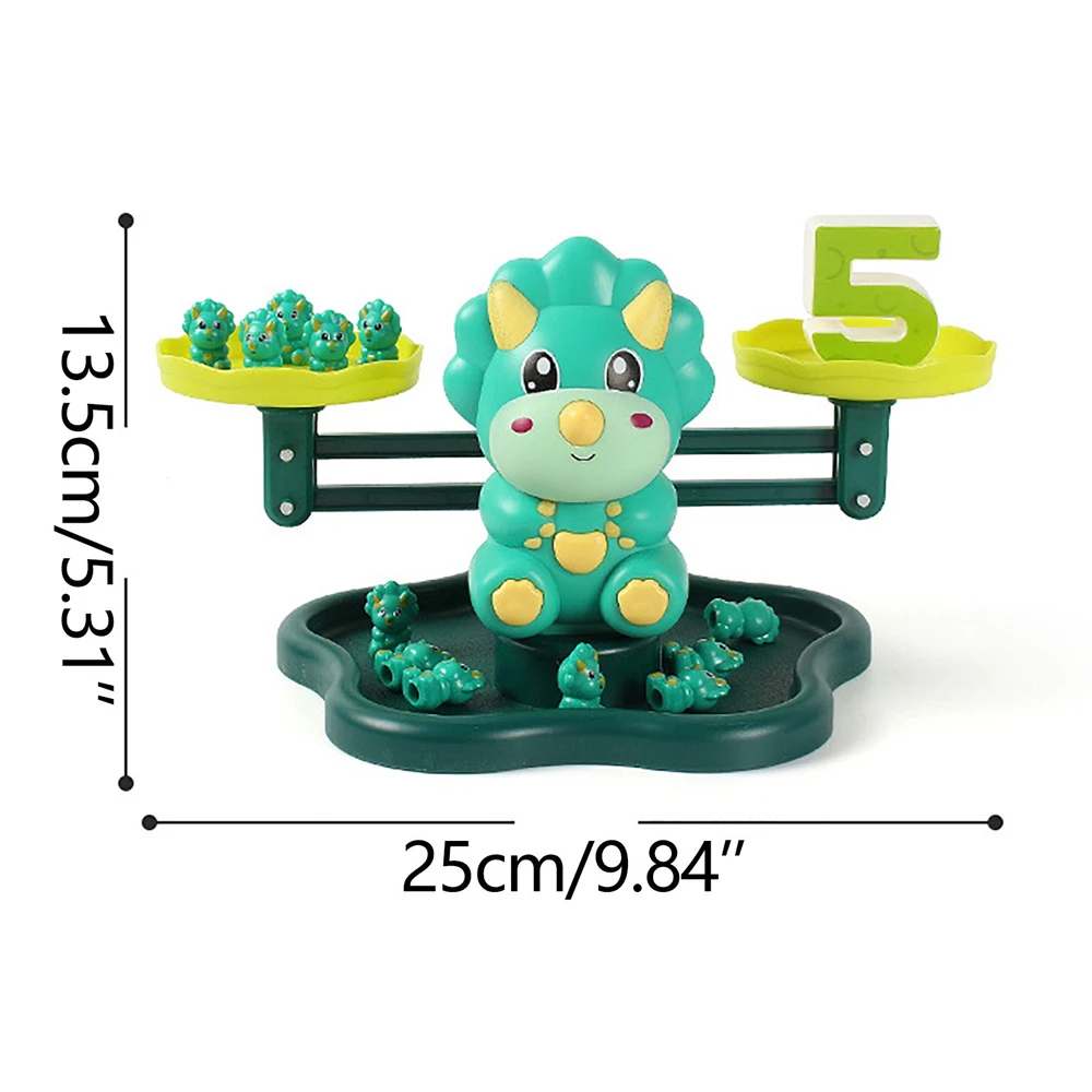 Dinosaur Voice Counting Balance Montessori Math Weights Scale Toy ...