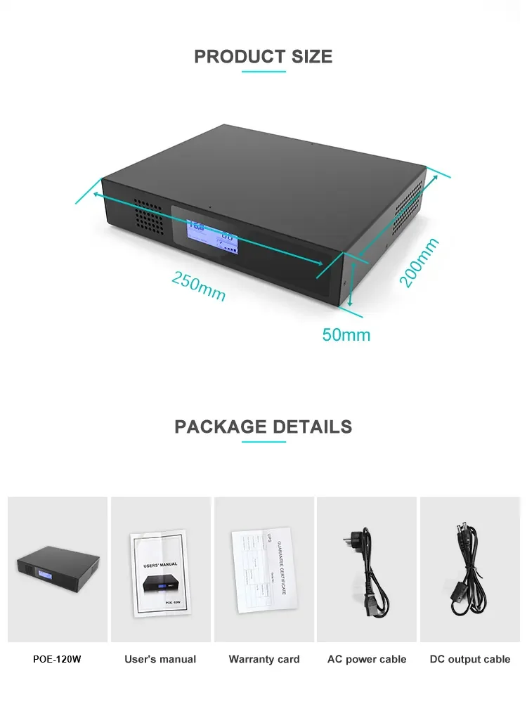 Nuovo arrivo Mini UPS produttore OEM DC UPS 12V 52V 48V DC UPS con ...