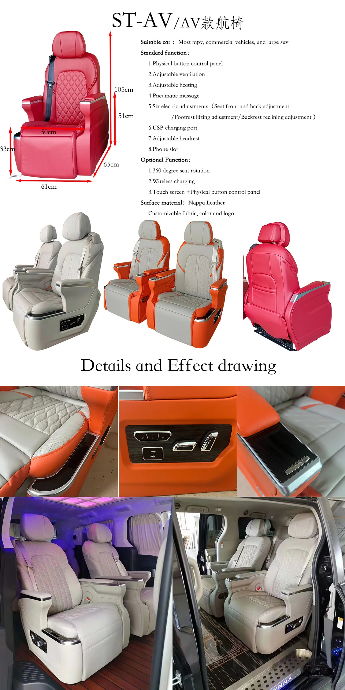 Upgrade Your Ride with ST-AV Luxury Car Seat Modifications