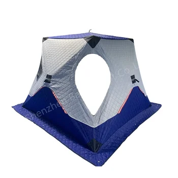 Four Corner Pop-up Inflatable Pole Camping Tent Outdoor Tube Tent For ...