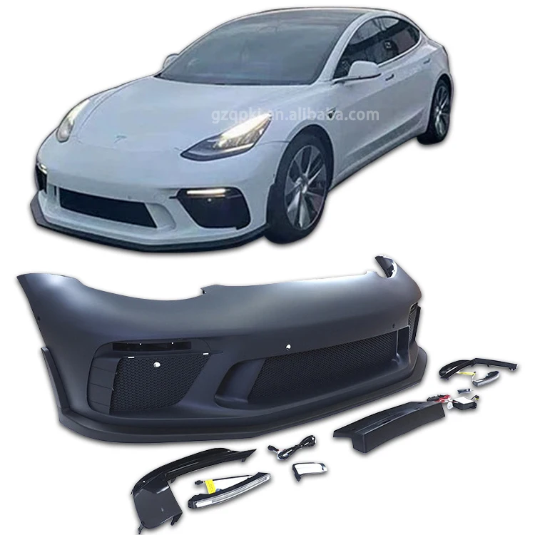 Car Accessories Model3 Model 3 Outside Body Kit BodyKit LED Light PP ...