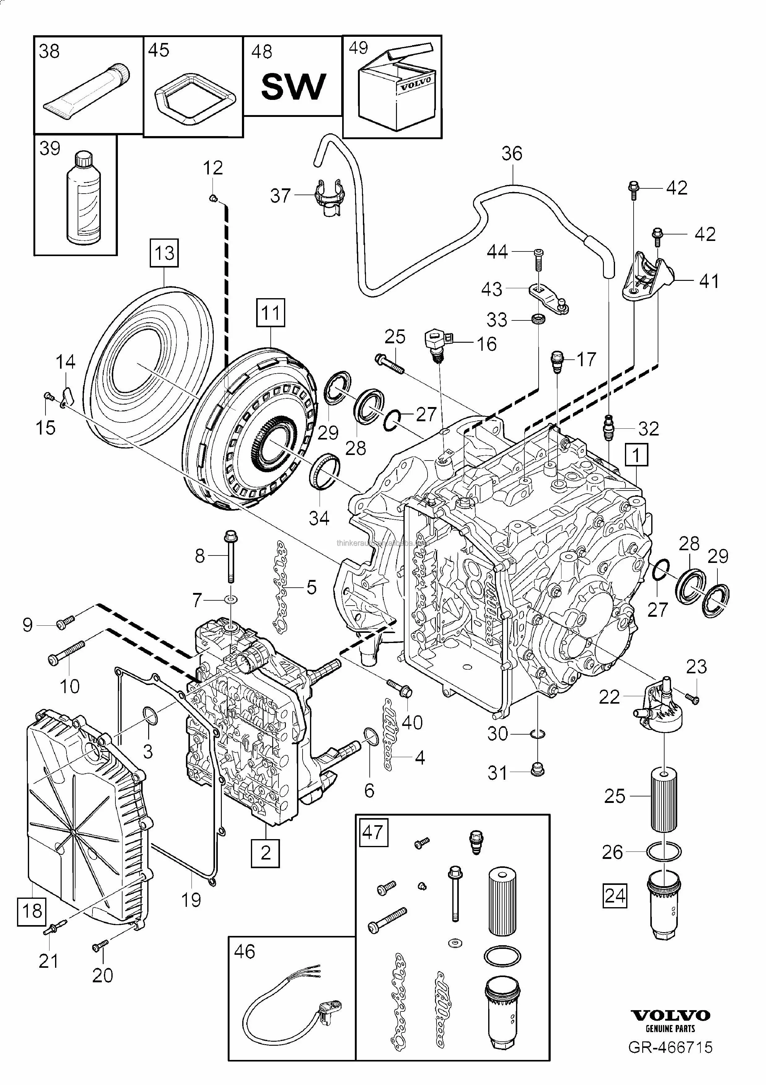 6dct450 Mps6 36050699 Auto Transmission Gearbox Mechatronic - Buy ...