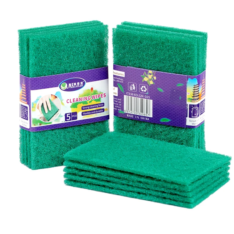 Acrylic Kitchen Heavy Duty Cleaning Pad Abrasive Green Scouring Pad ...