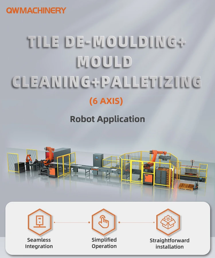 KUKA Robot Large Ceramic Tile Stacking for Flat and Vertical Putting