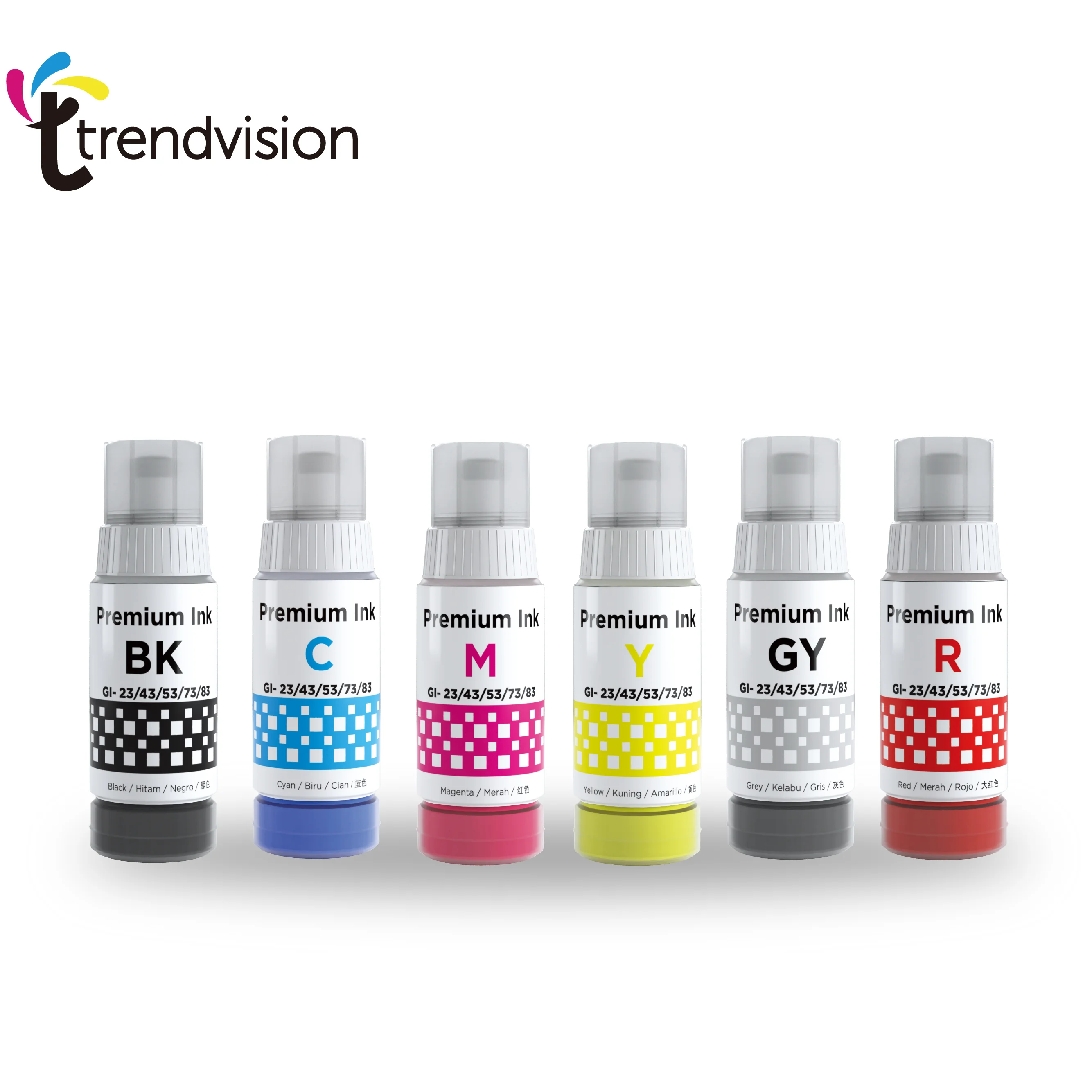 Trendvision Cn Gi 6 Colors Series Ink Premium Ink For Canon G570 G670 ...