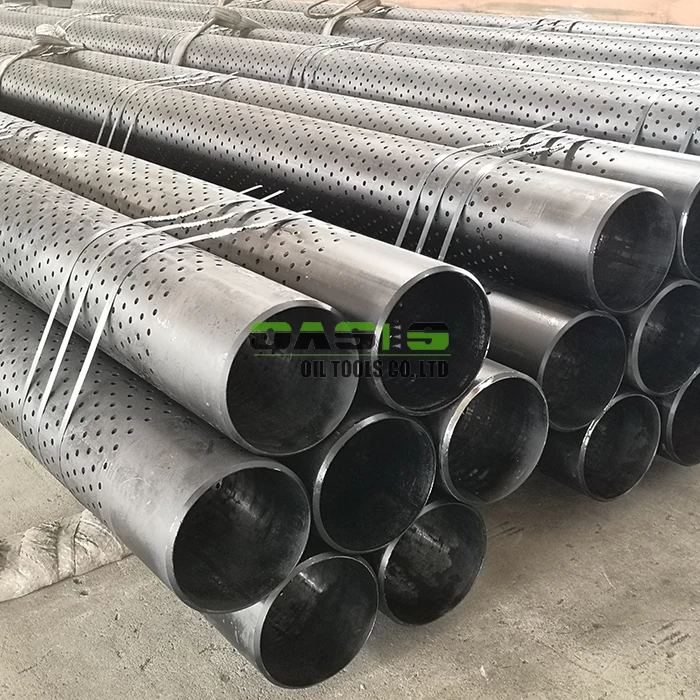 High Quality Api 5ct Staggered Perforated Steel Well Casing Pipe For ...