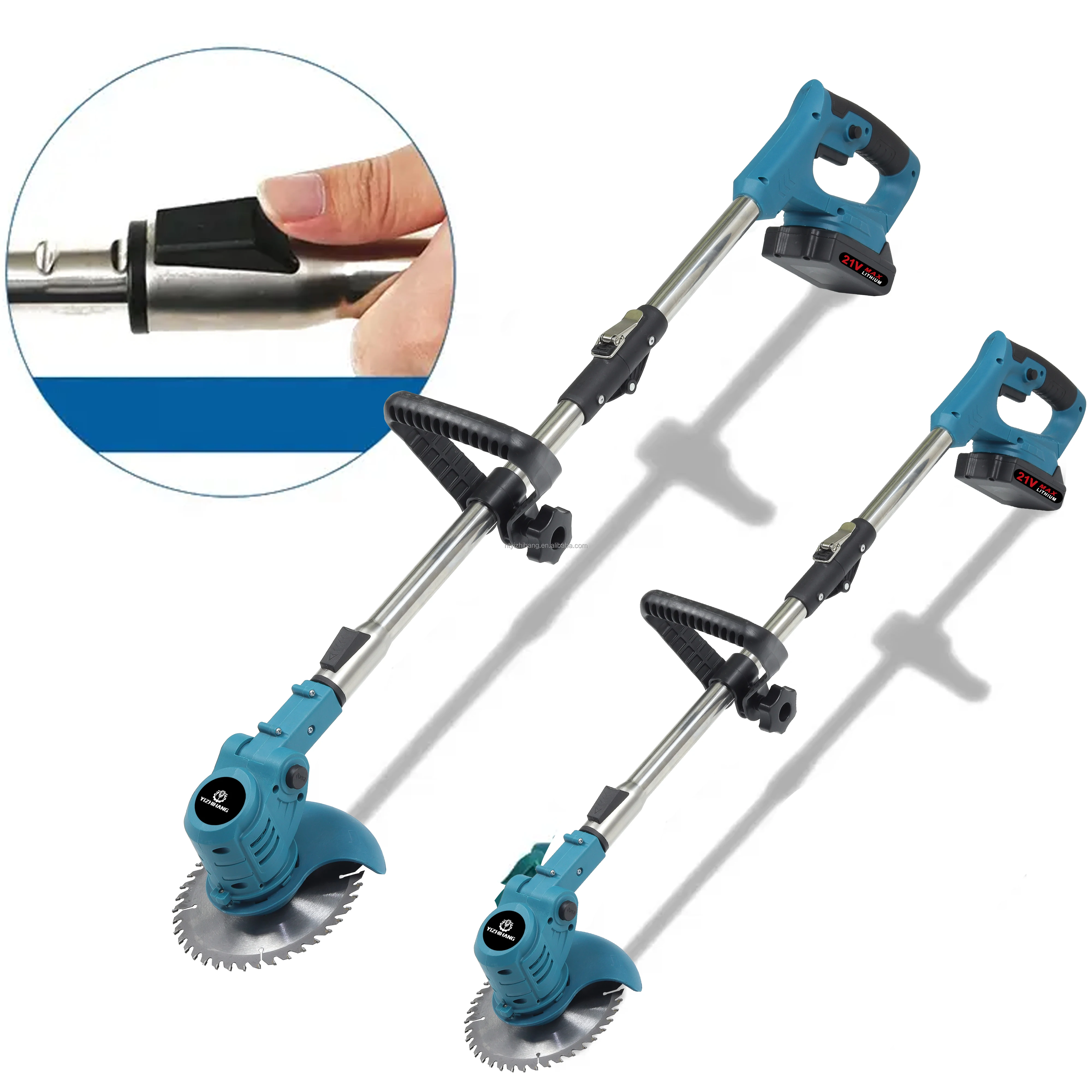 Amlm21 Mini Portable Battery Operated Folding Lawn Mower Garden Grass ...