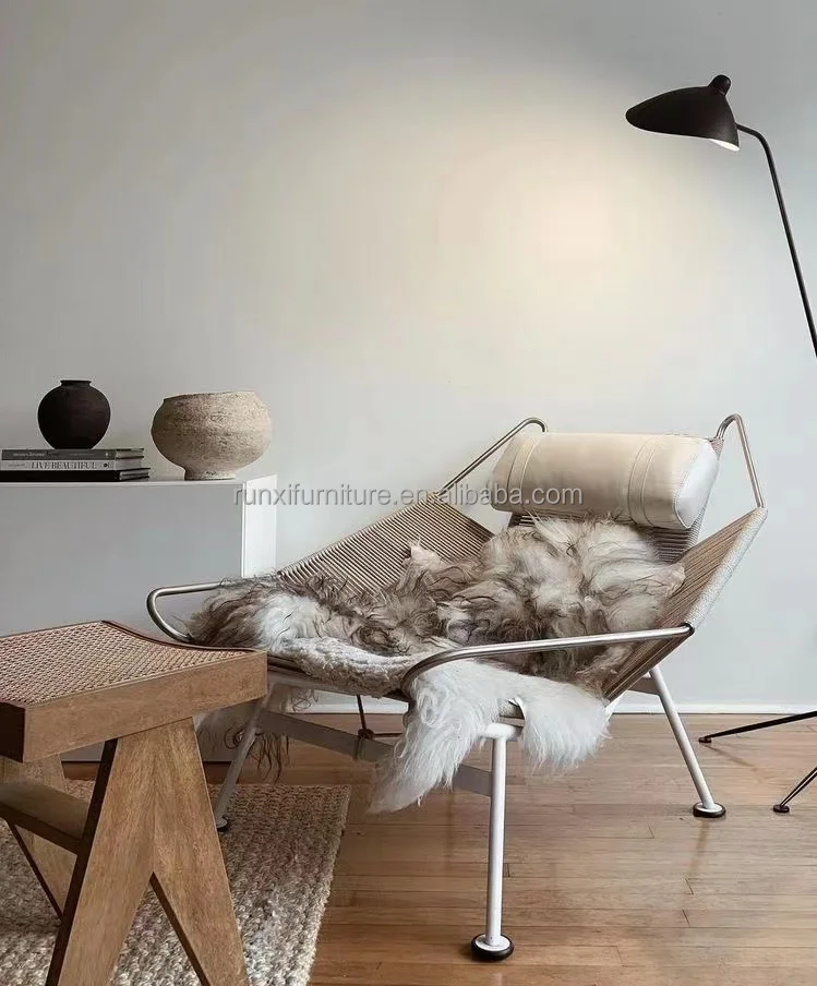 Modern Arm Chair Modern - Flag Halyard Chair for Living Room