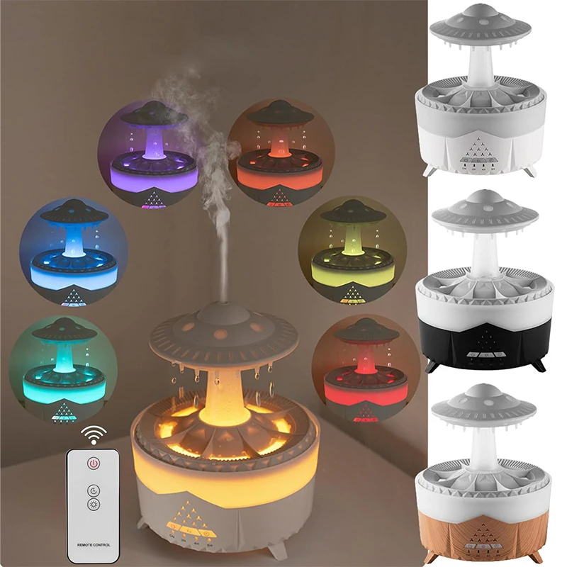 New Tree Cloud Water Rain Drop Wireless Remote Control 300ml Essential ...