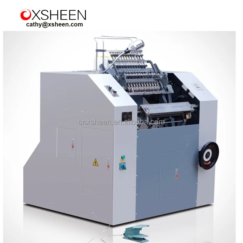 Semi Automatic A4 Exercise Book Thread Sewing Binding Machine Semi ...