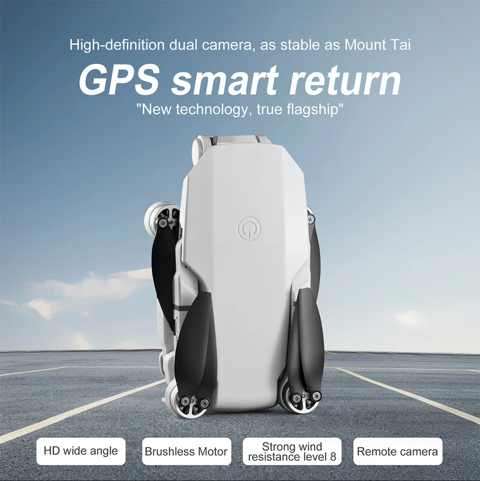 Drone S107 4k Hd Gps Camera 5g Wifi Fpv 28min Flight Time Brushless ...