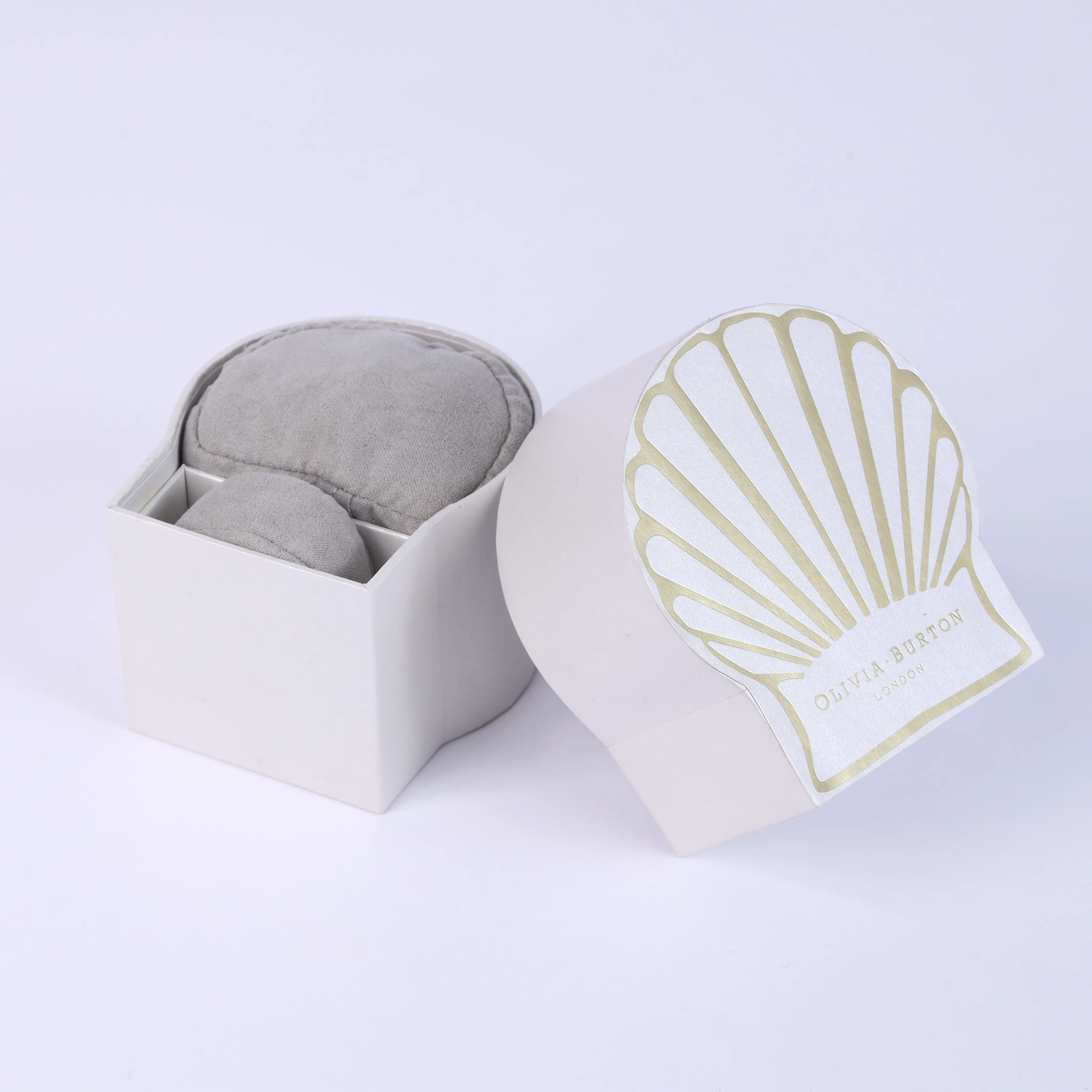 Design Customized Shell Shape Package Box Lid Based Corrugated Paper ...