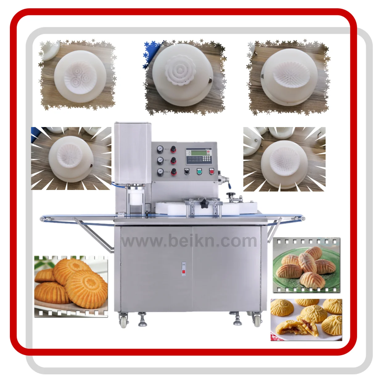 Beikn Snack Dates Maamoul Making Machine Mooncake Encrusting And ...