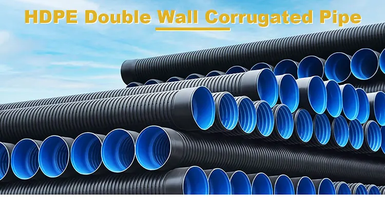DN 225 HDPE Double Wall Corrugated Pipe - Durable & Versatile