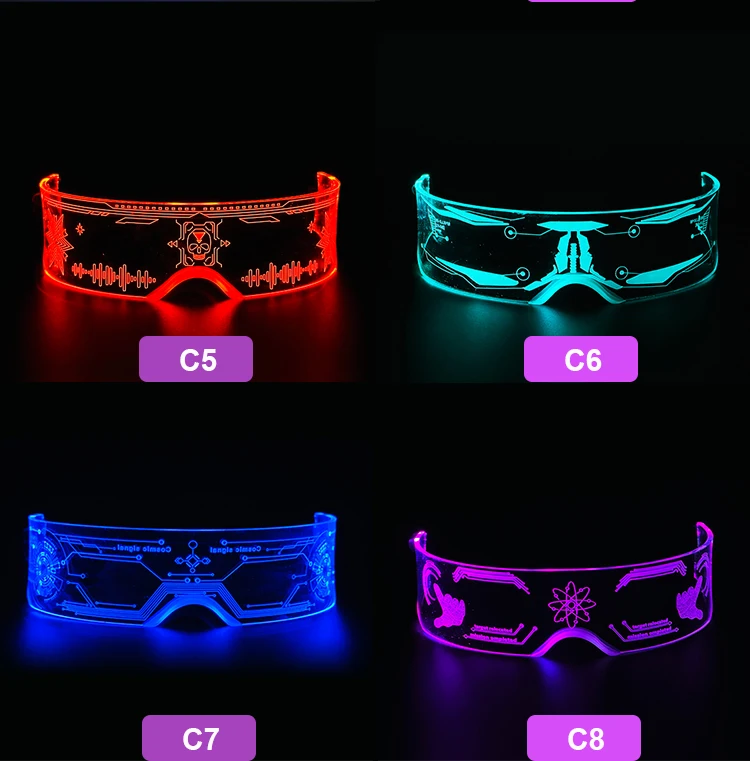 LED Party Glasses - Illuminate Your Festivals & Raves