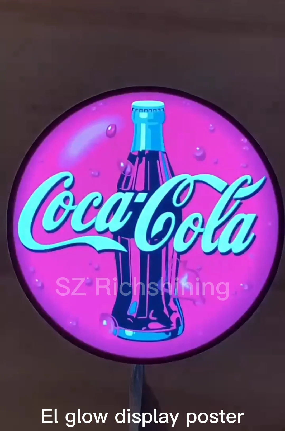 Custom Animated El Poster Glowing Display Billboard El Panel ...