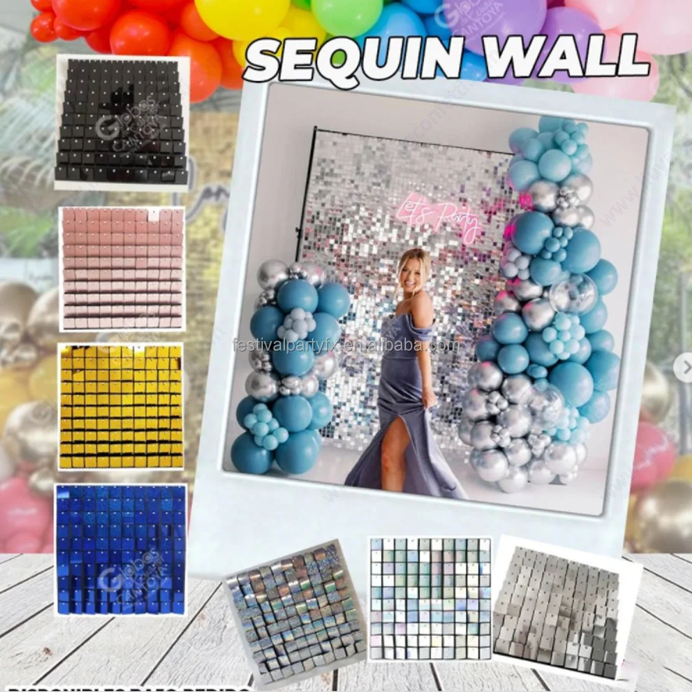 Wholesale Sequin Shimmer Wall Panel Sequin Shimmer Backdrops Sequin ...