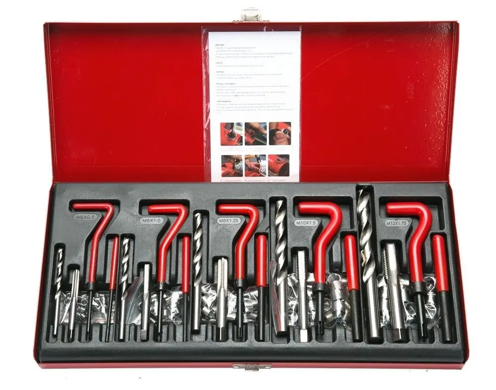 131pcs Engine Block Thread Repair Tool Kit M5/M6/M8/M10/M12 Restoring ...