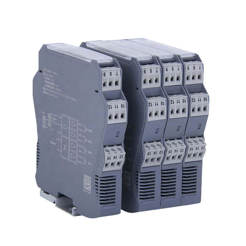 Analog Signal Isolator Din-Rail Pt100 Input Temperature Transmitter Signal Isolator Dc 4-20Ma 0 ...