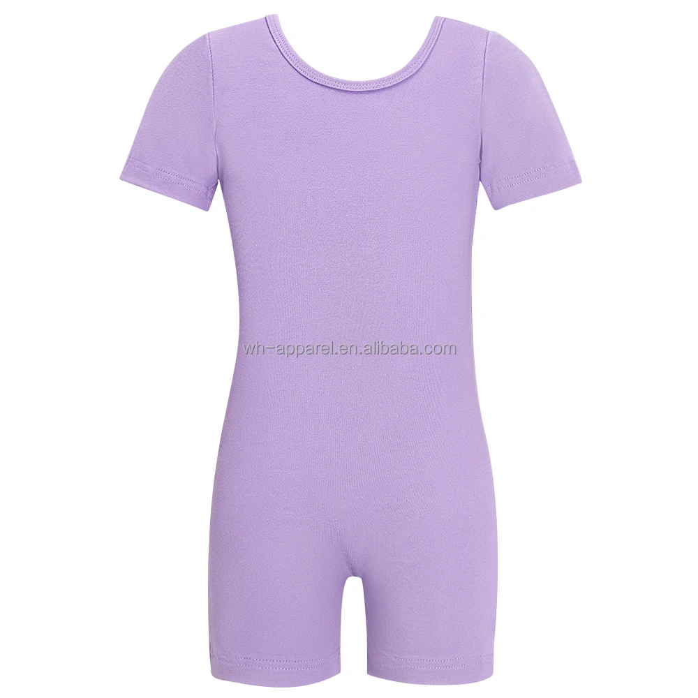 High Stretch Gymnastics Leotards For Girls Unitard Kids Short Tank ...
