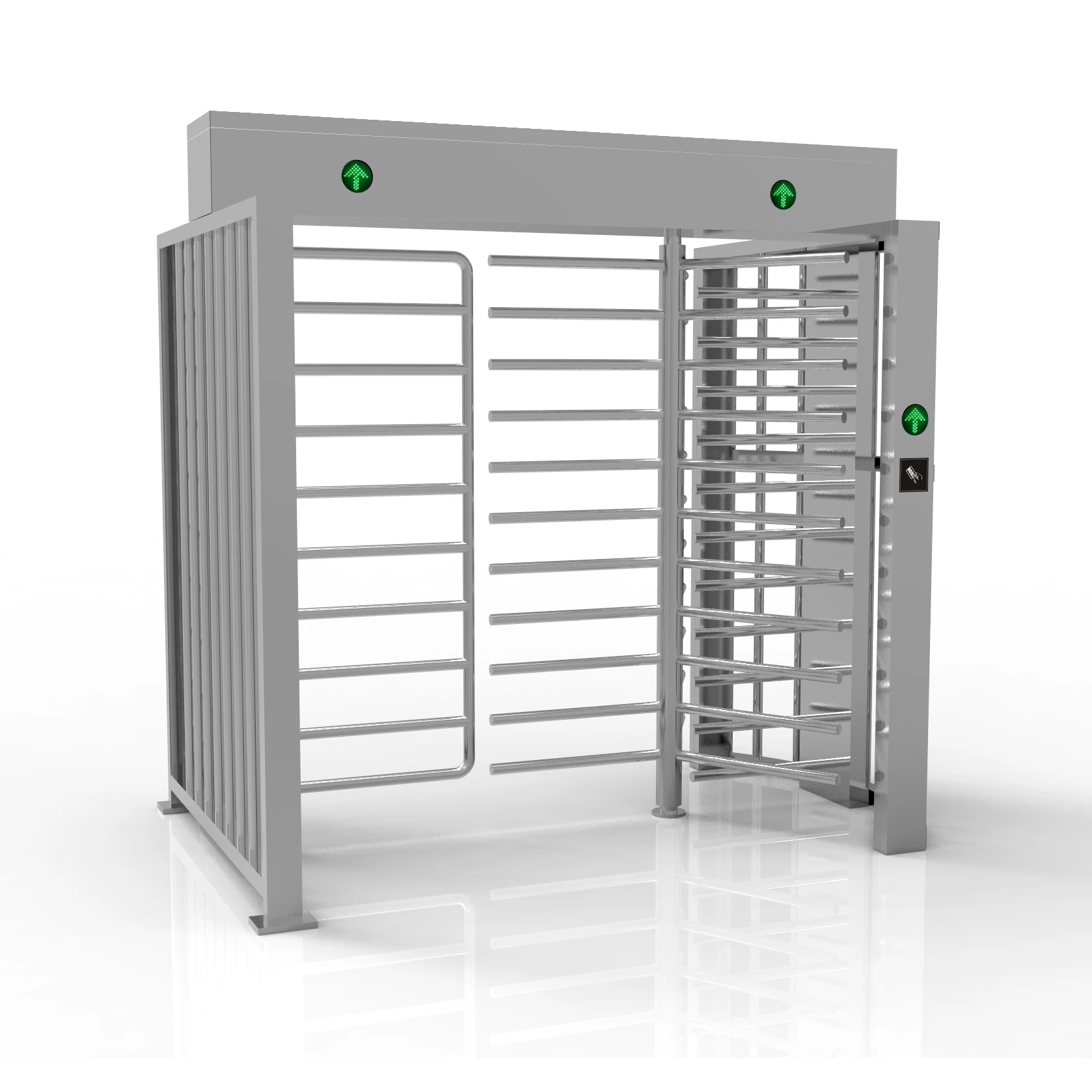 Custom Full Height Sliding Door Turnstile Personnel Safe Passage Large ...