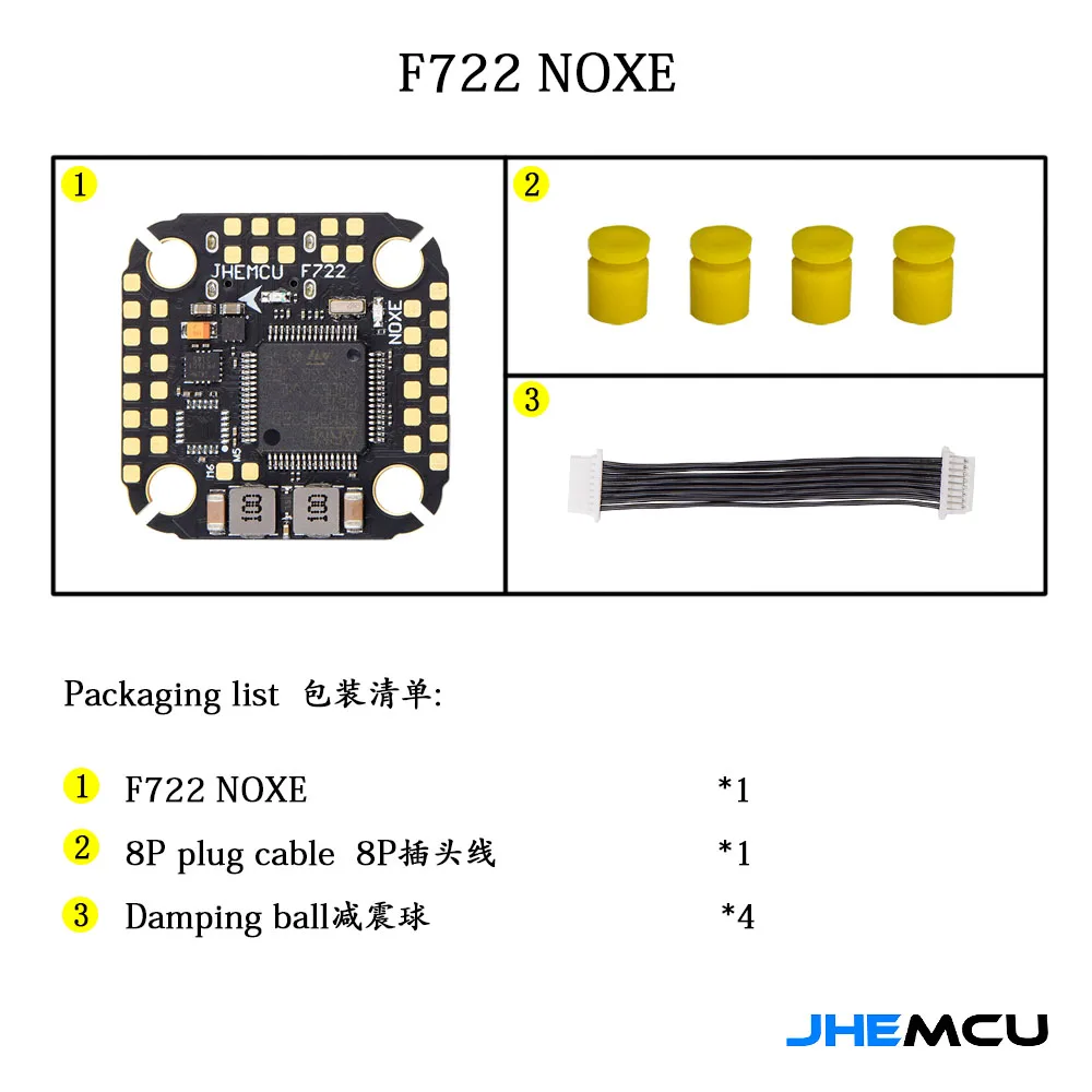 Jhemcu F722 Noxe Flight Controller Built-in Gyro Barometer Osd 16mb ...