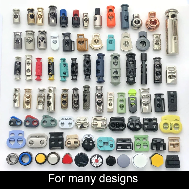 Plastic Cord Locks Spring Toggle Stopper Cord Stops Fastener Toggle ...