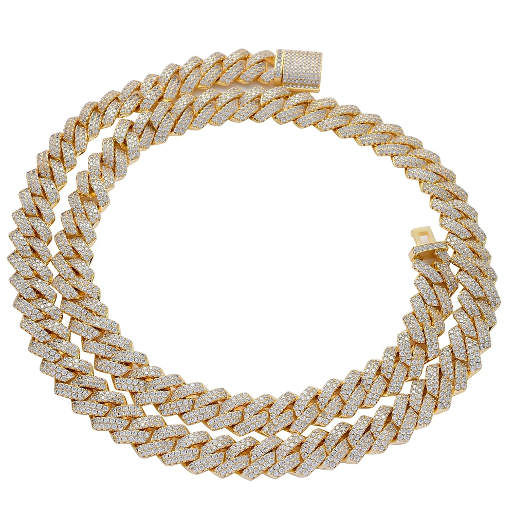 BC004 Micro Pave Chain Necklace - Iced Out Bling Bling