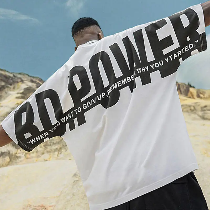 Wholesale Heavyweight Cotton Screen Print Men Tshirts Oversized Graphic ...